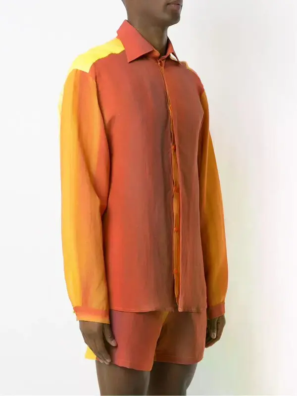 AMIR SLAMA Printed Long-sleeve Shirt