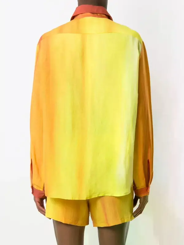 AMIR SLAMA Printed Long-sleeve Shirt