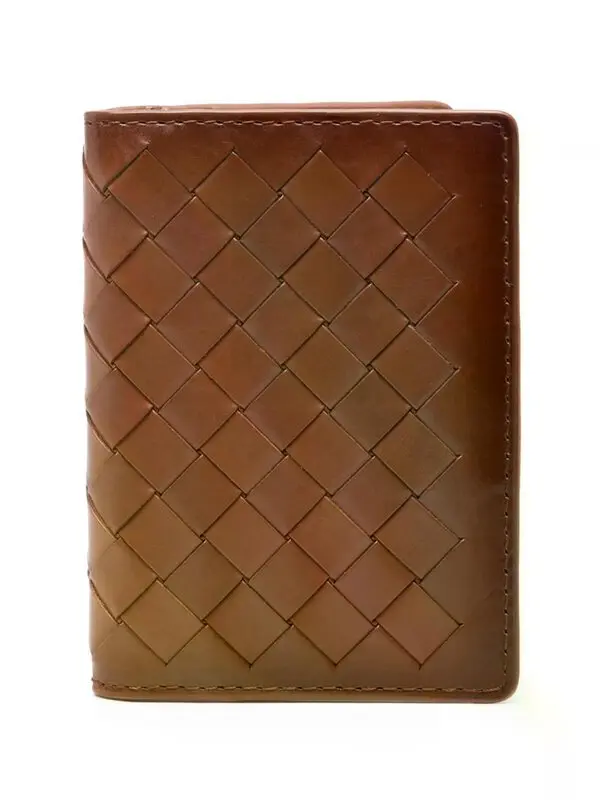 ASPINAL OF LONDON Folded Leather Card Holder - Brown