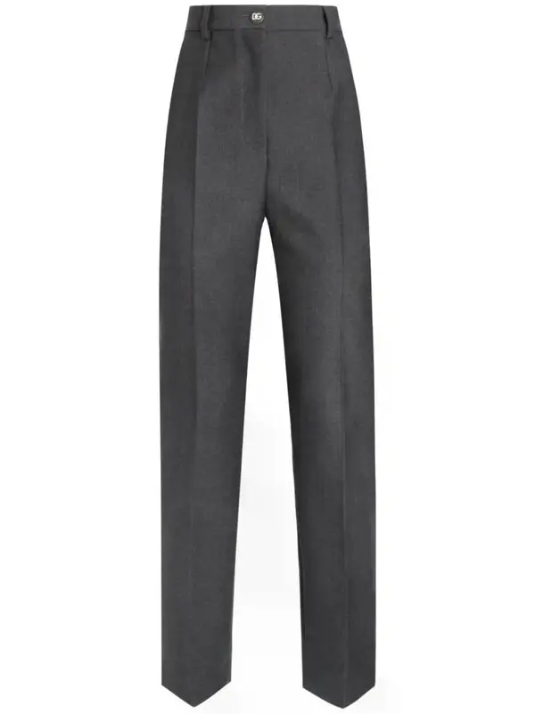 Dolce & Gabbana Pressed Crease Straight-leg Trousers