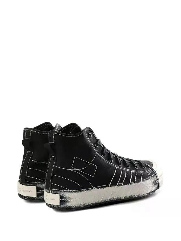 Y3 Nizza Hi Contrast-stitch Sneakers