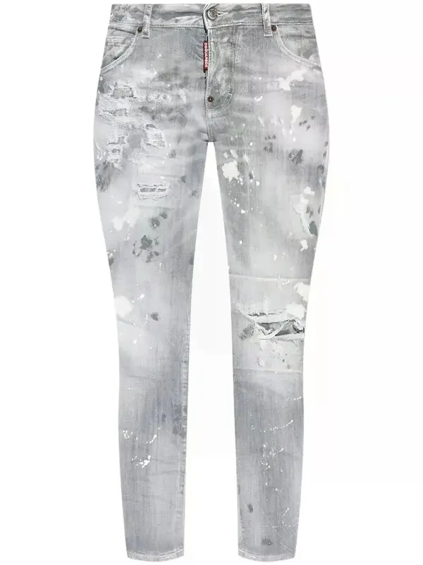 Dsquared2 Logo-patch Cotton-blend Jeans