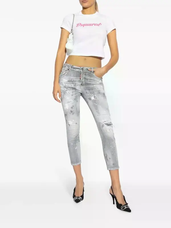 Dsquared2 Logo-patch Cotton-blend Jeans