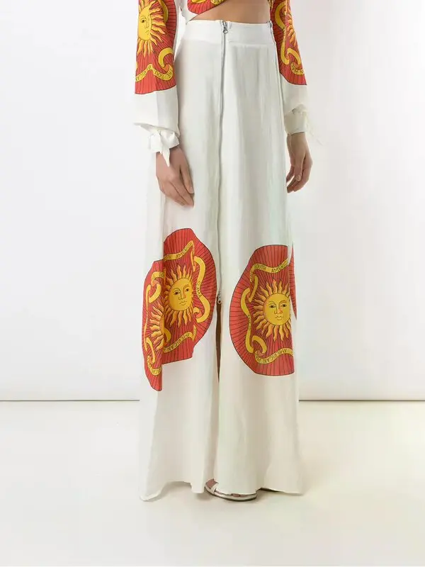 AMIR SLAMA Printed Long Skirt