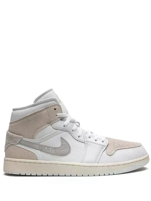 JORDAN Air 1 Mid Se Craft Tech Grey Sneakers - Neutrals