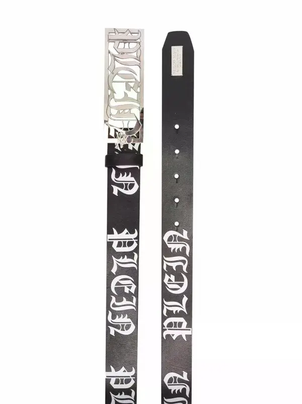 Philipp Plein Logo-plaque Leather Belt