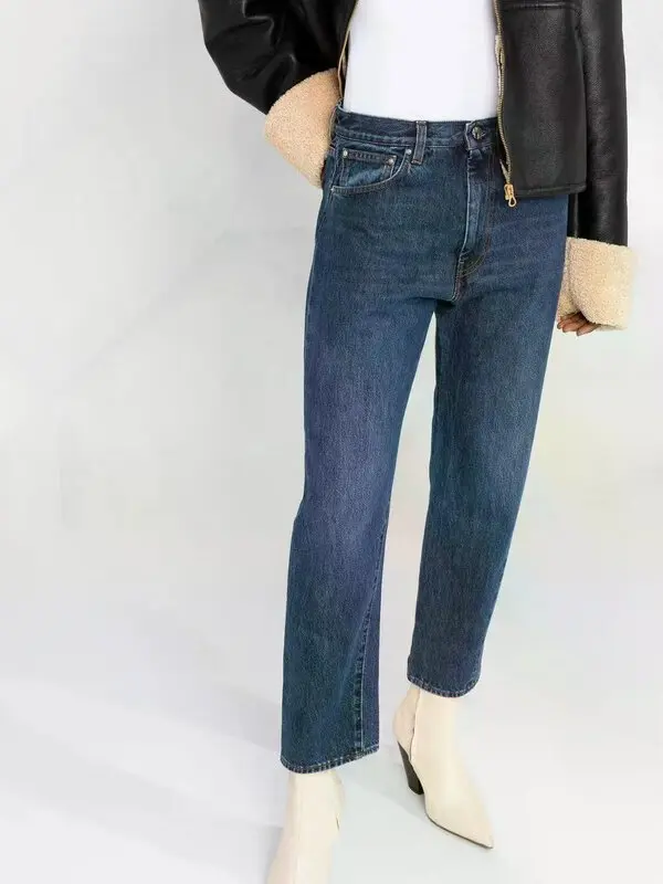 TOTEME Cropped Straight-leg Jeans