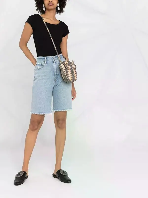 AGOLDE High-rise Knee-length Jeans