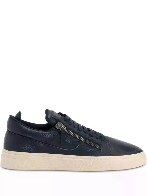 GIUSEPPE ZANOTTI Double-zip Low-top Sneakers - Blue