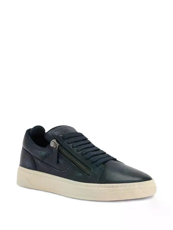 GIUSEPPE ZANOTTI Double-zip Low-top Sneakers - Blue