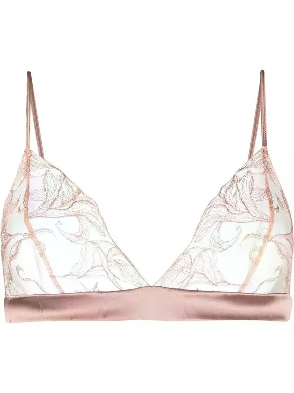 FLEUR OF ENGLAND Lilian Boudoir Bra - Pink