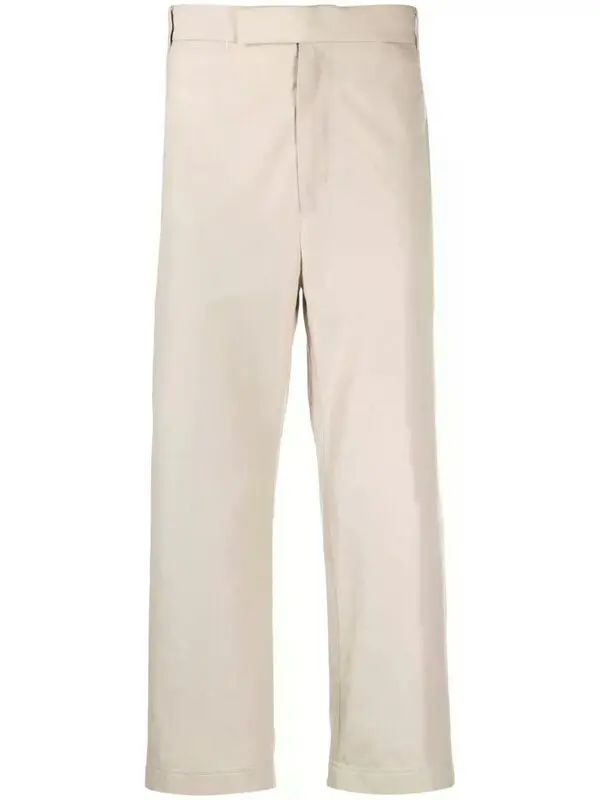 Thom Browne Typewriter Cloth Straight Trousers - Neutrals