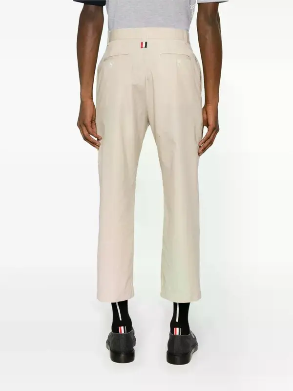 Thom Browne Typewriter Cloth Straight Trousers - Neutrals