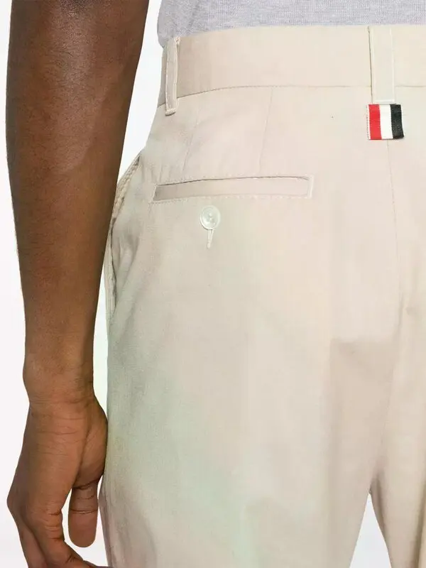 Thom Browne Typewriter Cloth Straight Trousers - Neutrals