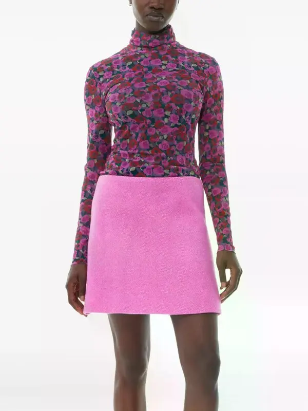 GANNI Recycled Wool-blend Miniskirt