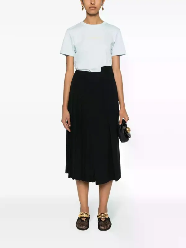LANVIN Embroidered-logo Cotton T-shirt