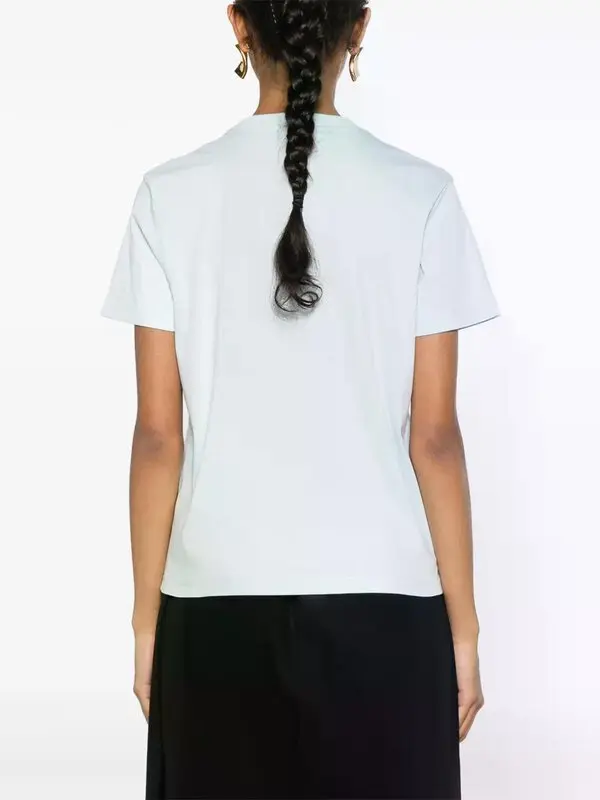 LANVIN Embroidered-logo Cotton T-shirt