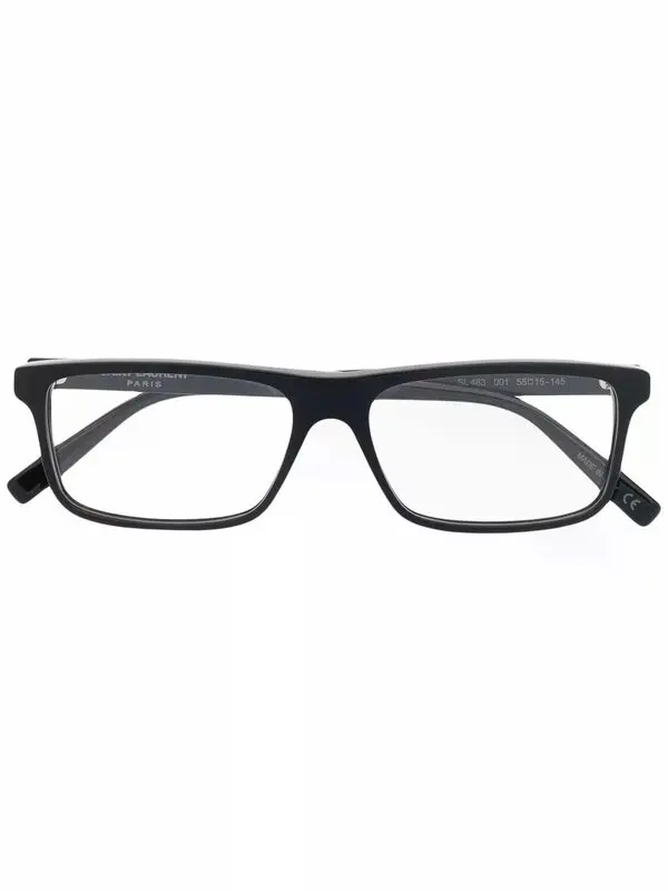 Saint Laurent Square Frame Glasses - Black