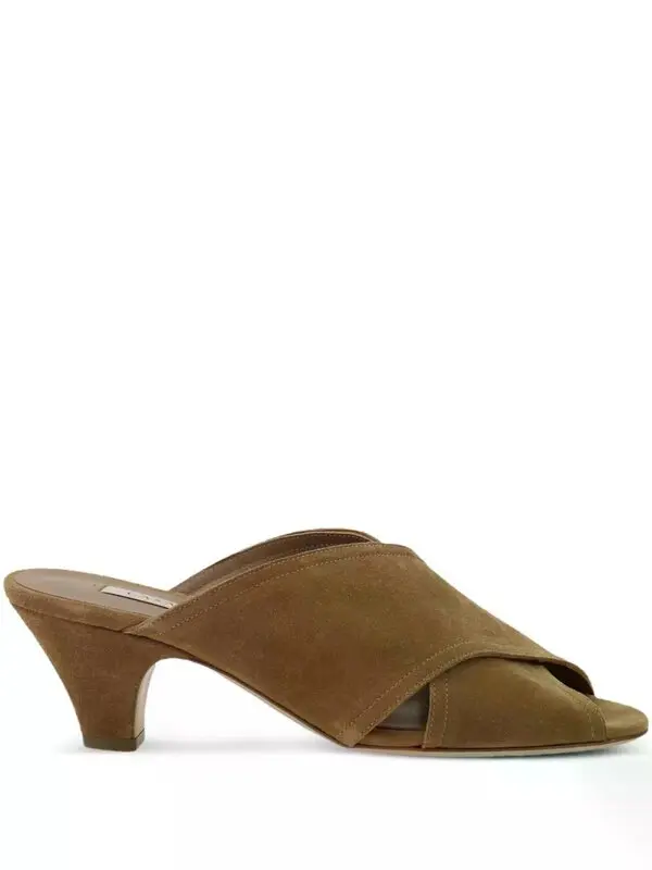 Casadei Suede Kitten Heel Sandals