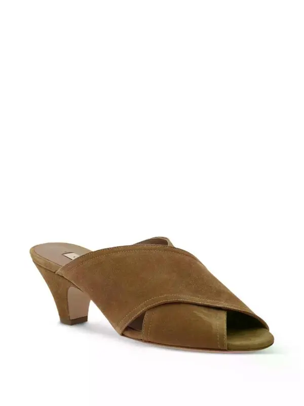 Casadei Suede Kitten Heel Sandals