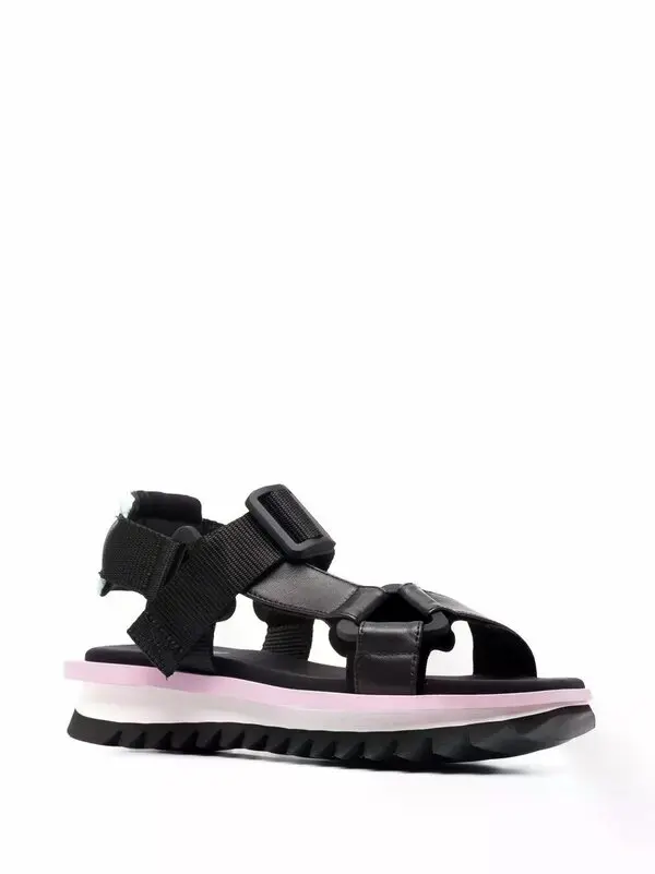 GREY MER Chunky Buckle-fastening Sandals - Black
