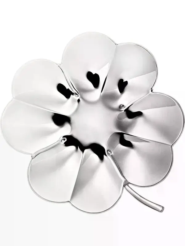 Christofle Trèfle À Quatre Feuilles" Four-leaf Clover Bowl In Plated - Silver