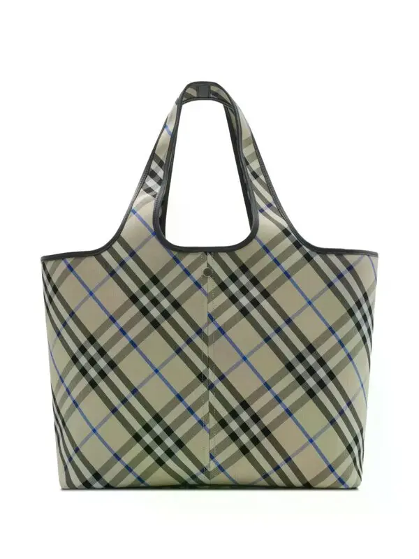 Burberry Check Tote Bag - Neutrals