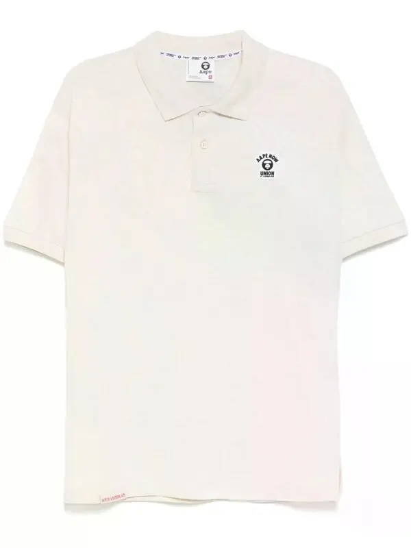 AAPE BY *A BATHING APE Moonface Logo Polo Shirt