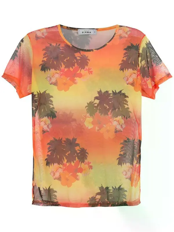 AMIR SLAMA Printed T-shirt