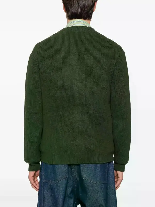 Maison Kitsuné Fox-patch Cardigan - Green
