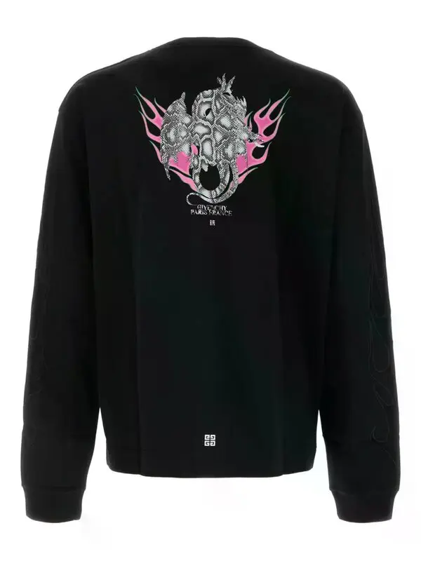 Givenchy Flame-graphic T-shirt