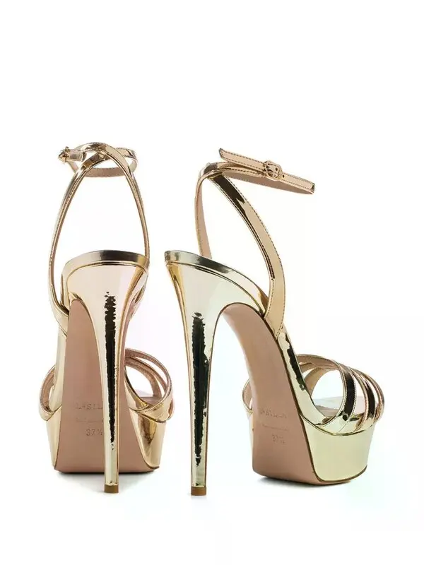 LE SILLA 140mm Lola Sandals - Gold