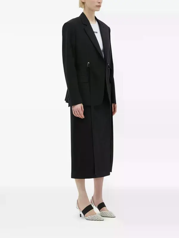MSGM Logo-band Midi Skirt