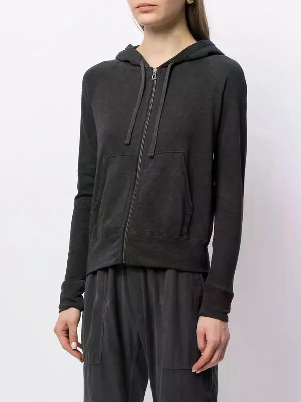 JAMES PERSE Fleece Drawstring Hoodie - Grey