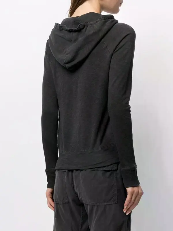 JAMES PERSE Fleece Drawstring Hoodie - Grey