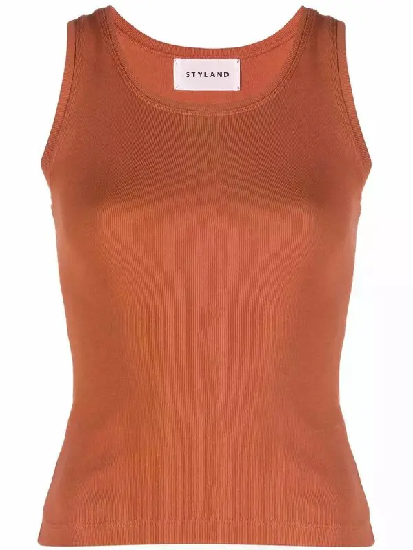 STYLAND Slim-cut Tank Top - Orange