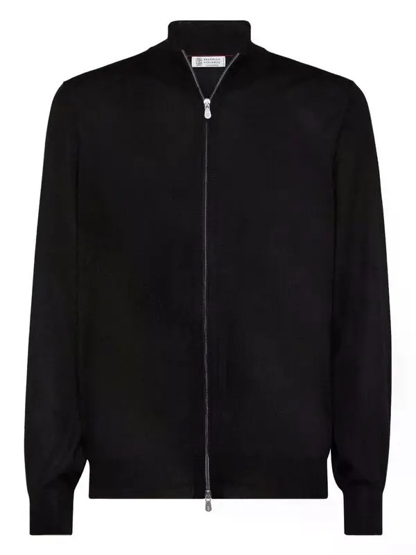 Brunello Cucinelli Zip-up Knitted Cashmere Jumper