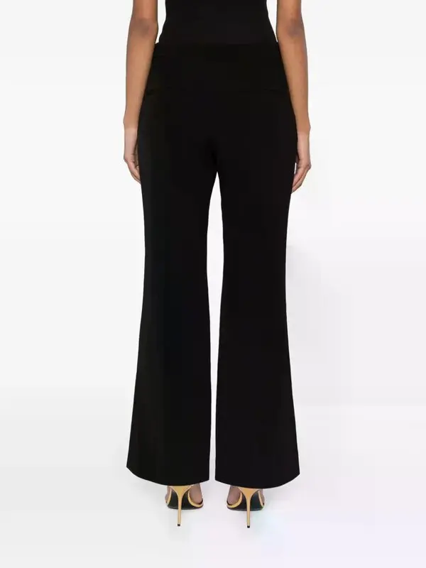 Balmain Flared Crepe Trousers