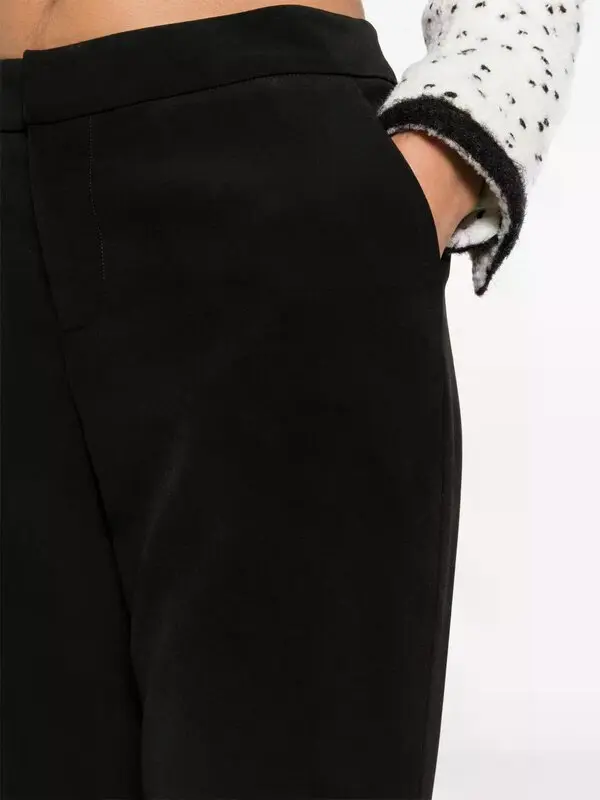 Balmain Flared Crepe Trousers