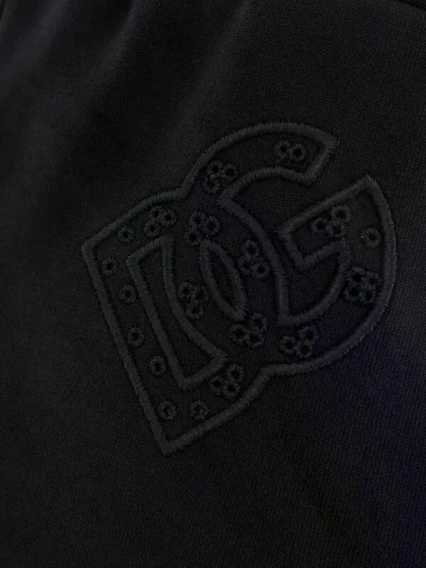 Dolce & Gabbana Sequined Logo Jersey Mini Skirt