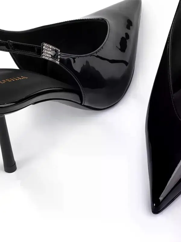 LE SILLA Clivage Leather Pumps