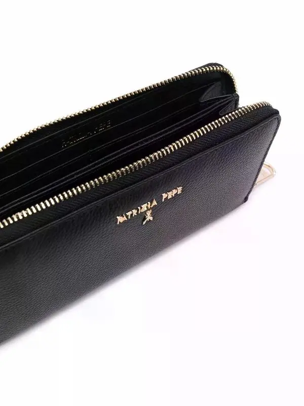 Patrizia Pepe Pebble-leather Continental Wallet