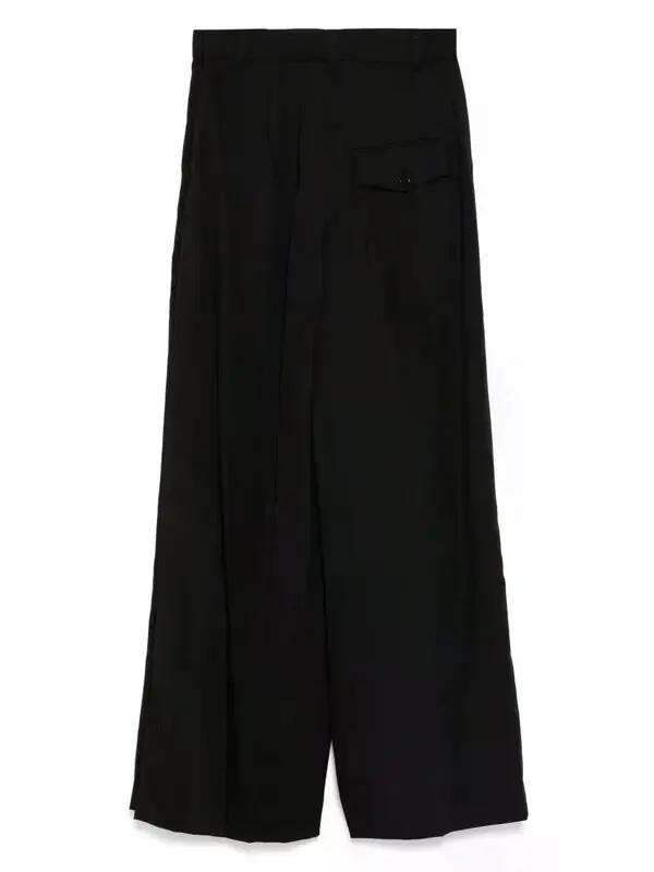 PUSHBUTTON Side Folded Wide Leg Pants