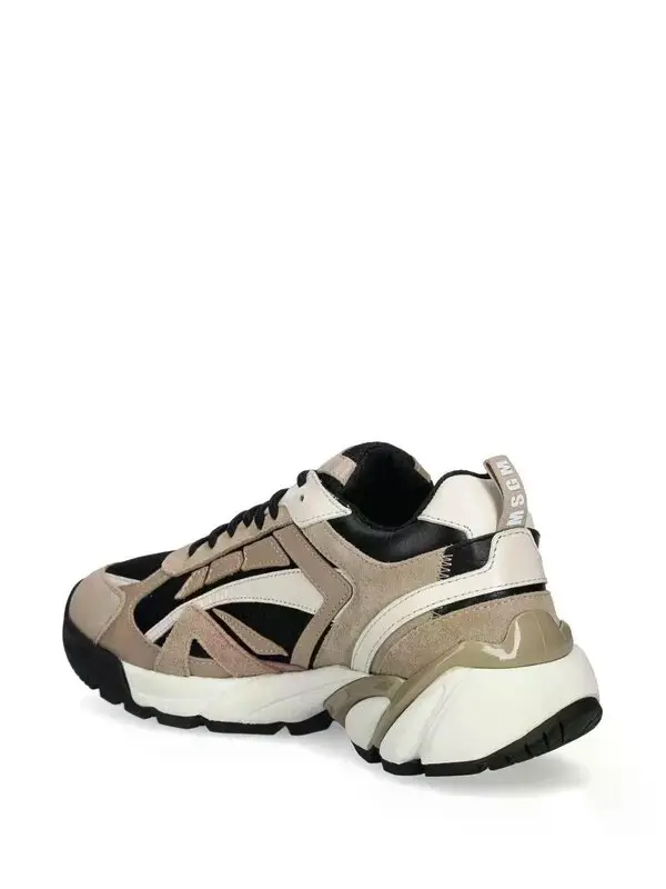 MSGM Panelled Lace-up Sneakers