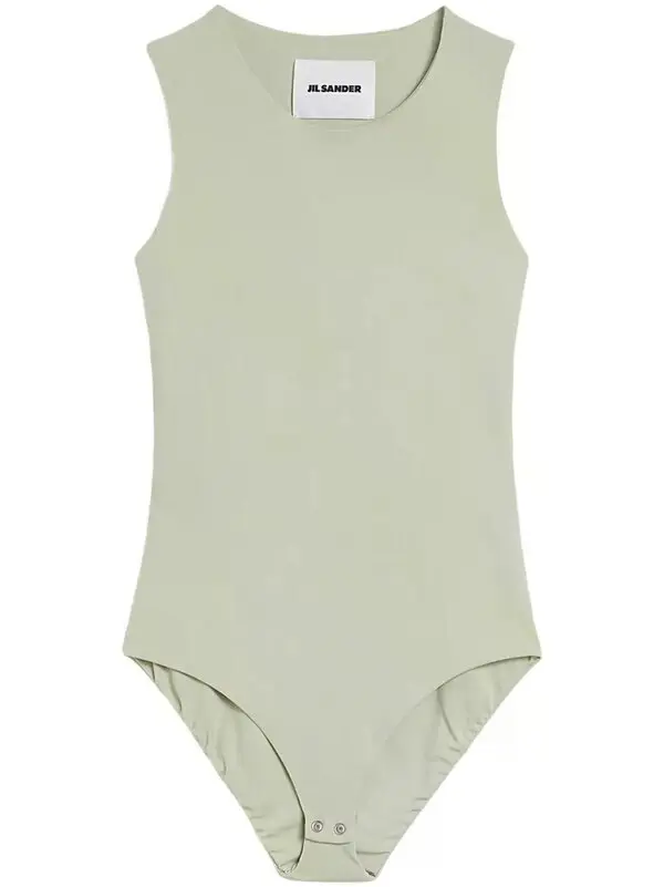 JIL SANDER Round-neck Sleeveless Bodysuit - Neutrals