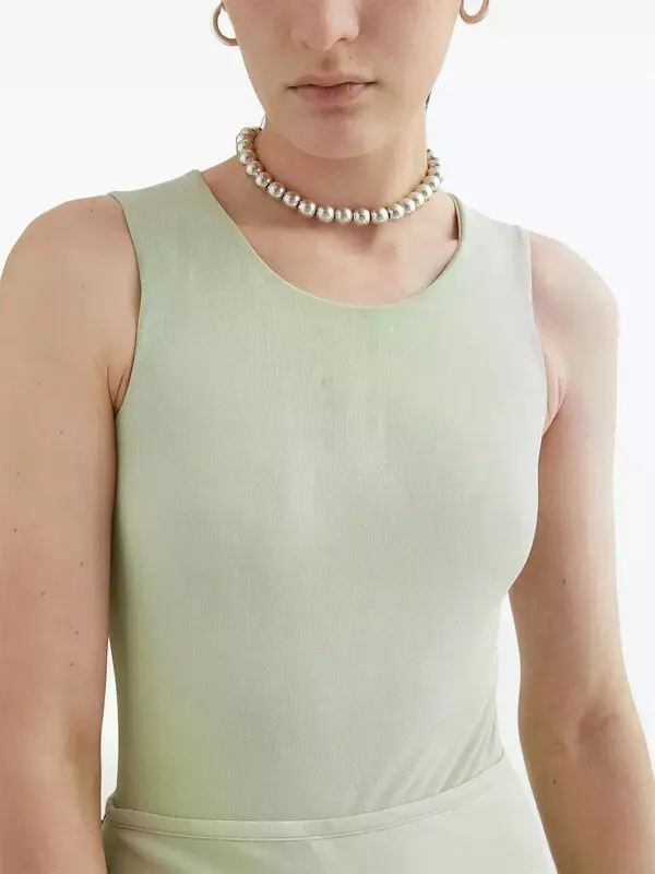 JIL SANDER Round-neck Sleeveless Bodysuit - Neutrals