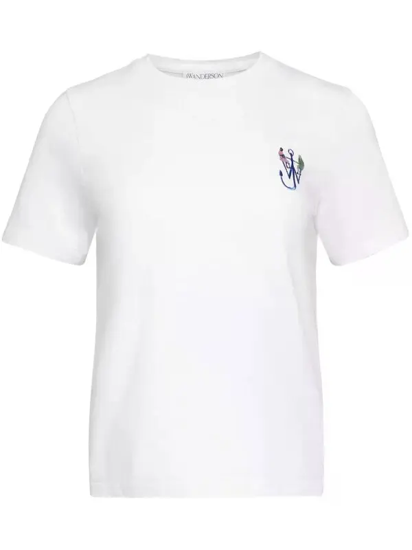 JW Anderson Anchor-embroidered Printed T-shirt