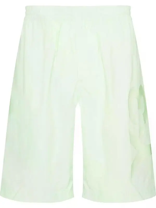 Y3 Logo-print Swim Shorts - Green