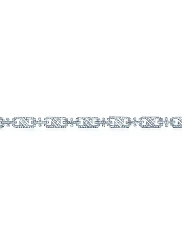 Kwiat 18kt White Gold Diamond Splendor Rectangular Link Bracelet