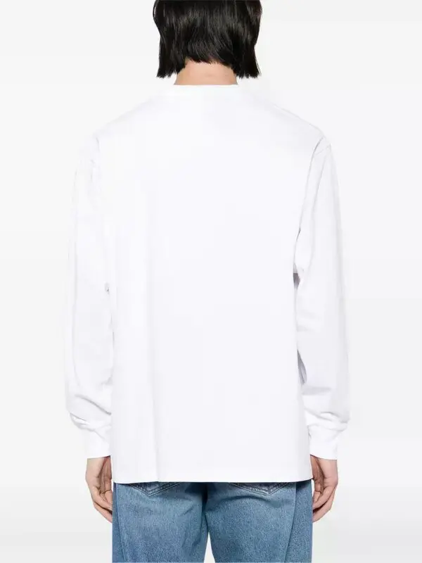A BATHING APE Marbling Camo Logo T-shirt - White